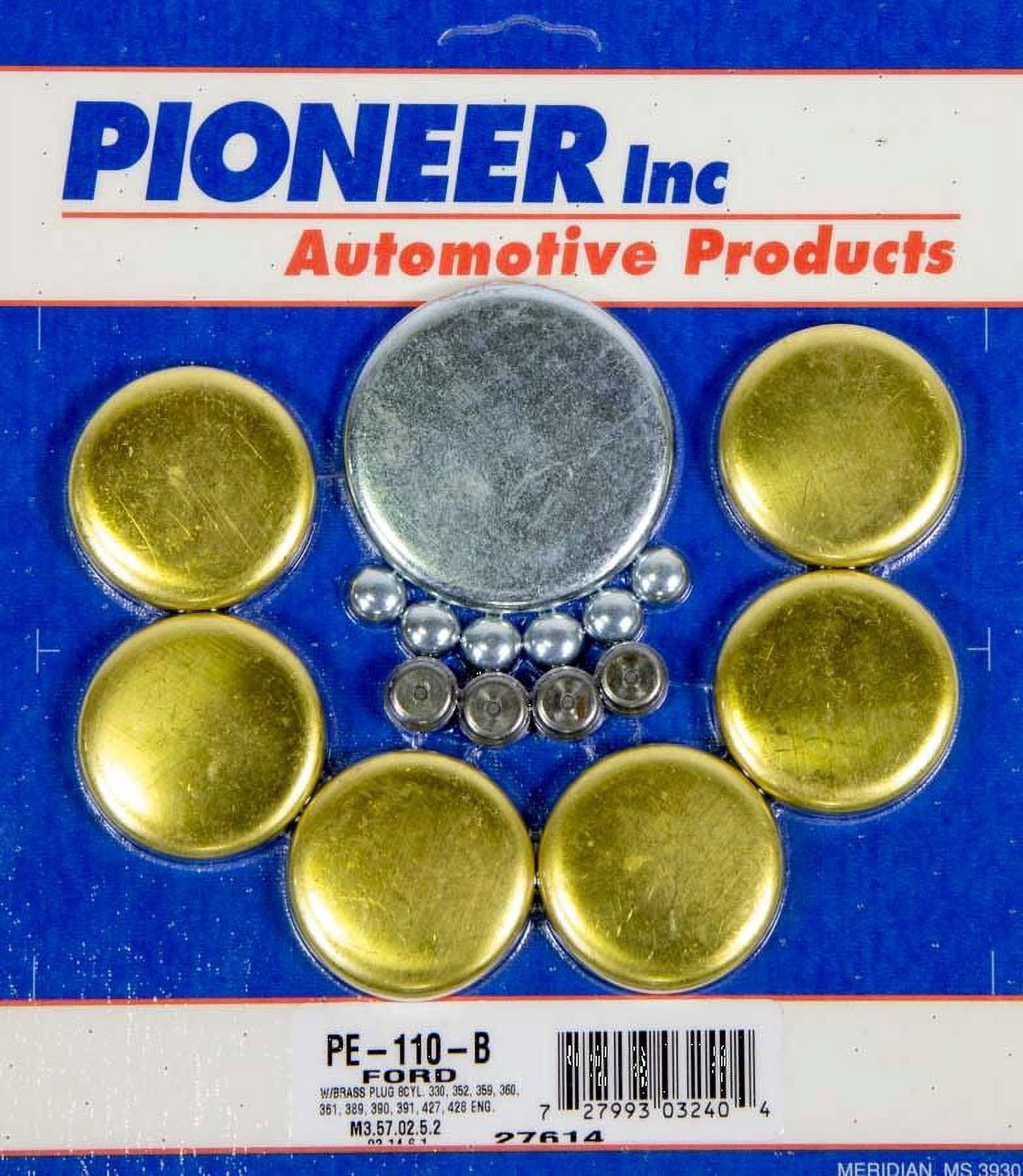 Pioneer PE-110-B Engine Expansion Plug Kit For Select 57-77 Ford ...