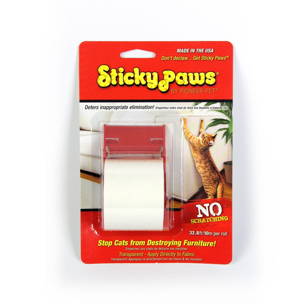 Pioneer Pet Sticky Paws Cat Scratch Deterrent Furniture Protecting Tape ...