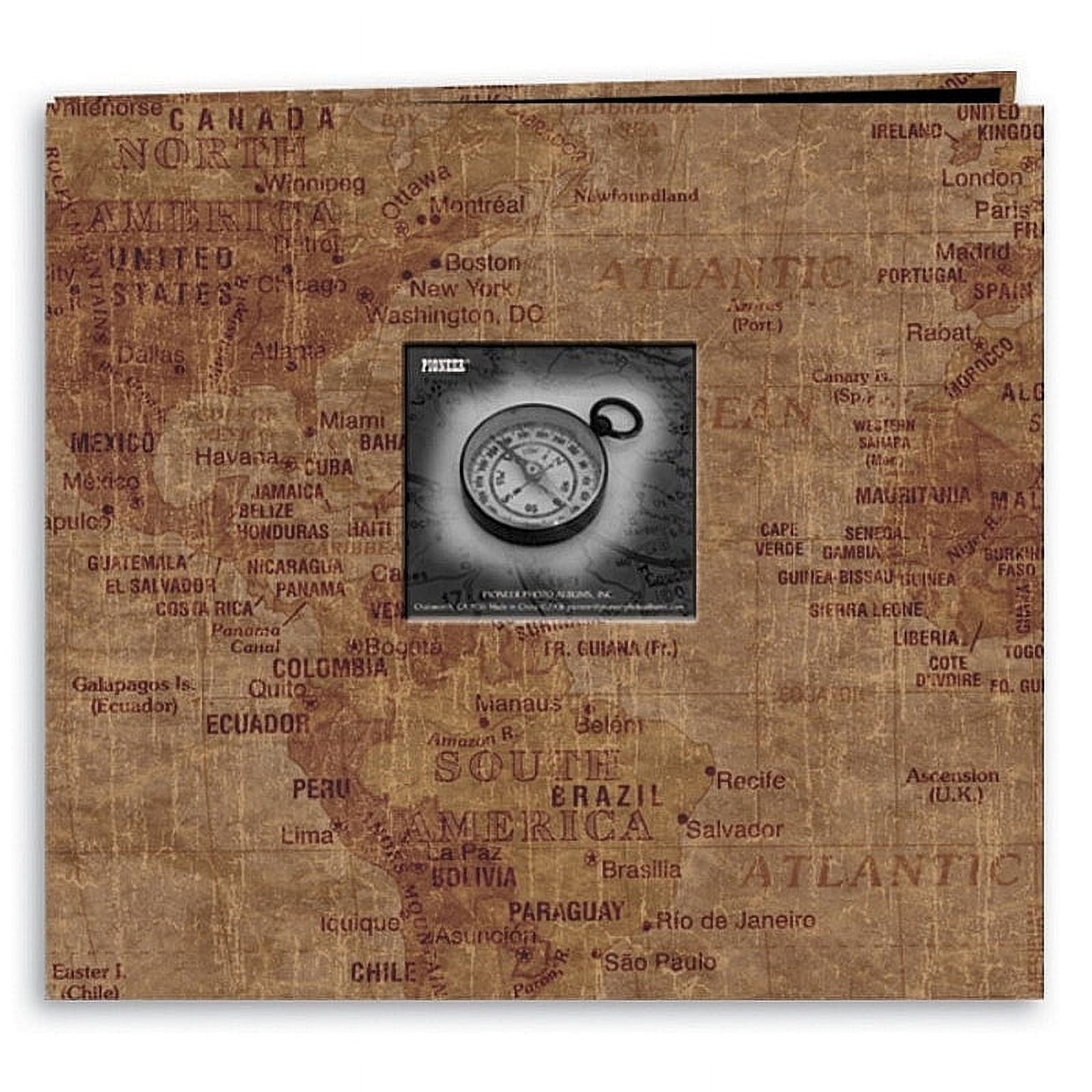 Pioneer Photo Albums 12X12 Scrapbook Map Frame World Map - MB10MAPW ...