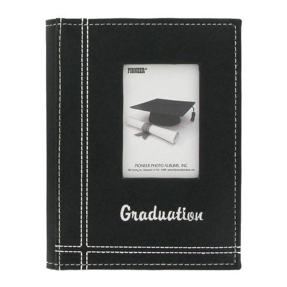 Pioneer Photo Albums 36-Pocket Sewn Leatherette Embroidered "Graduation ...