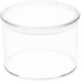 Pioneer Plastics 002C Clear Extra Small Round Plastic Container, 2" W x ...