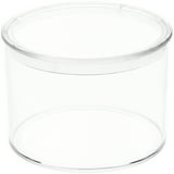 Pioneer Plastics 002C Clear Extra Small Round Plastic Container, 2" W x ...