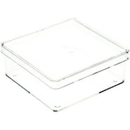 Pioneer Plastics 115C Clear Cylinder Plastic Container with Storage Lid ...