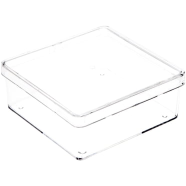 Pioneer Plastics 115C Clear Cylinder Plastic Container with Storage Lid ...