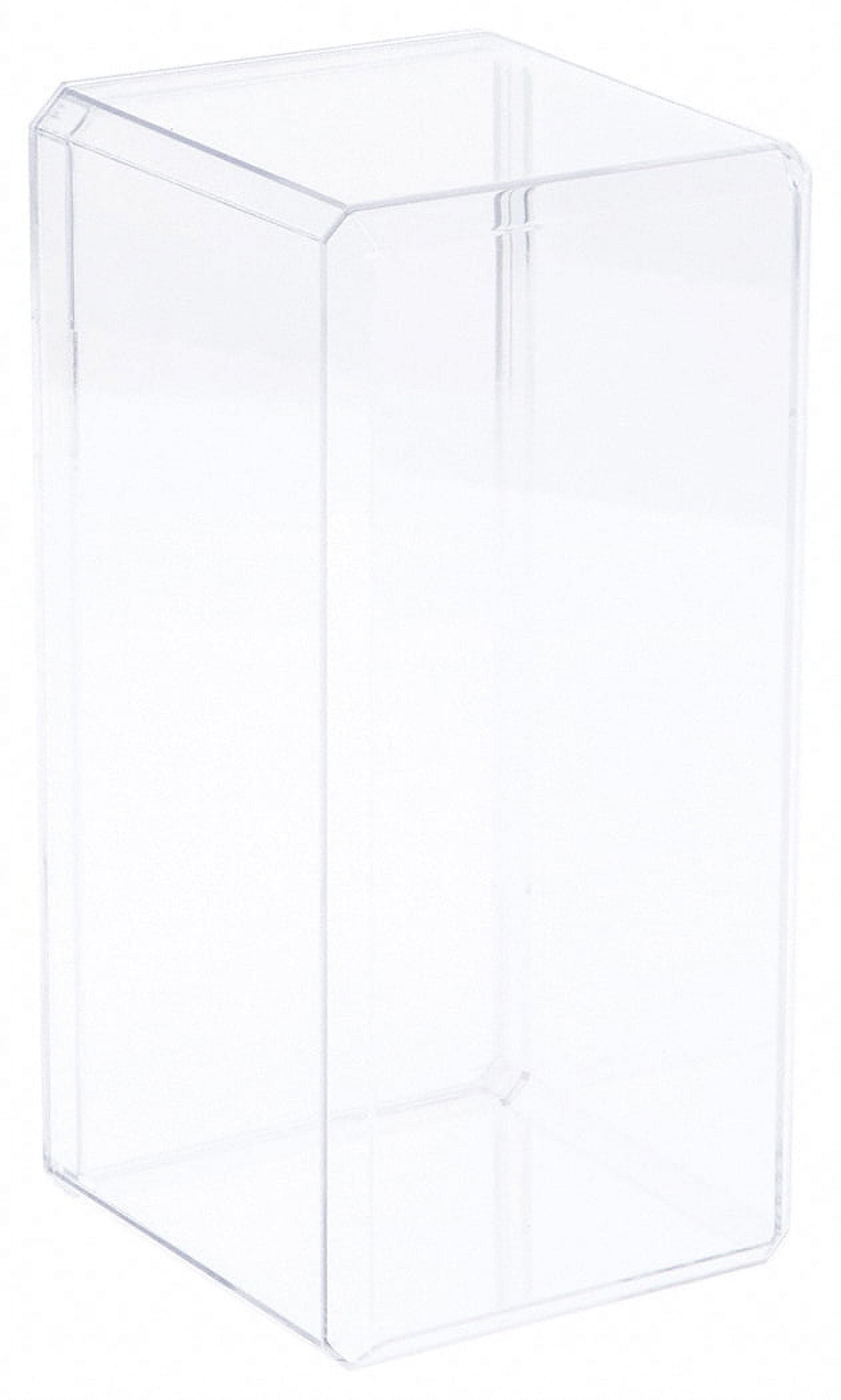 Pioneer Plastics 084C Clear Plastic Beveled Edge Display Case, 3.5" W x ...