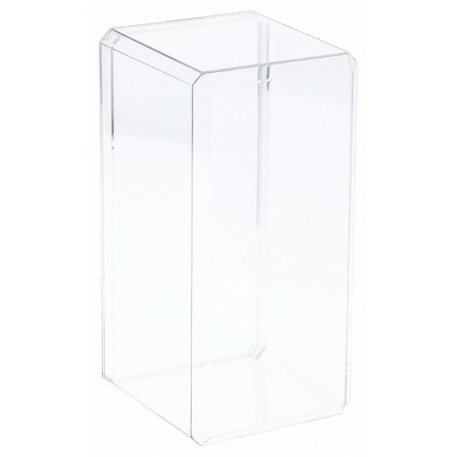 Pioneer Plastics 094C Clear Plastic Beveled Edge Display Case, 4.375" W ...