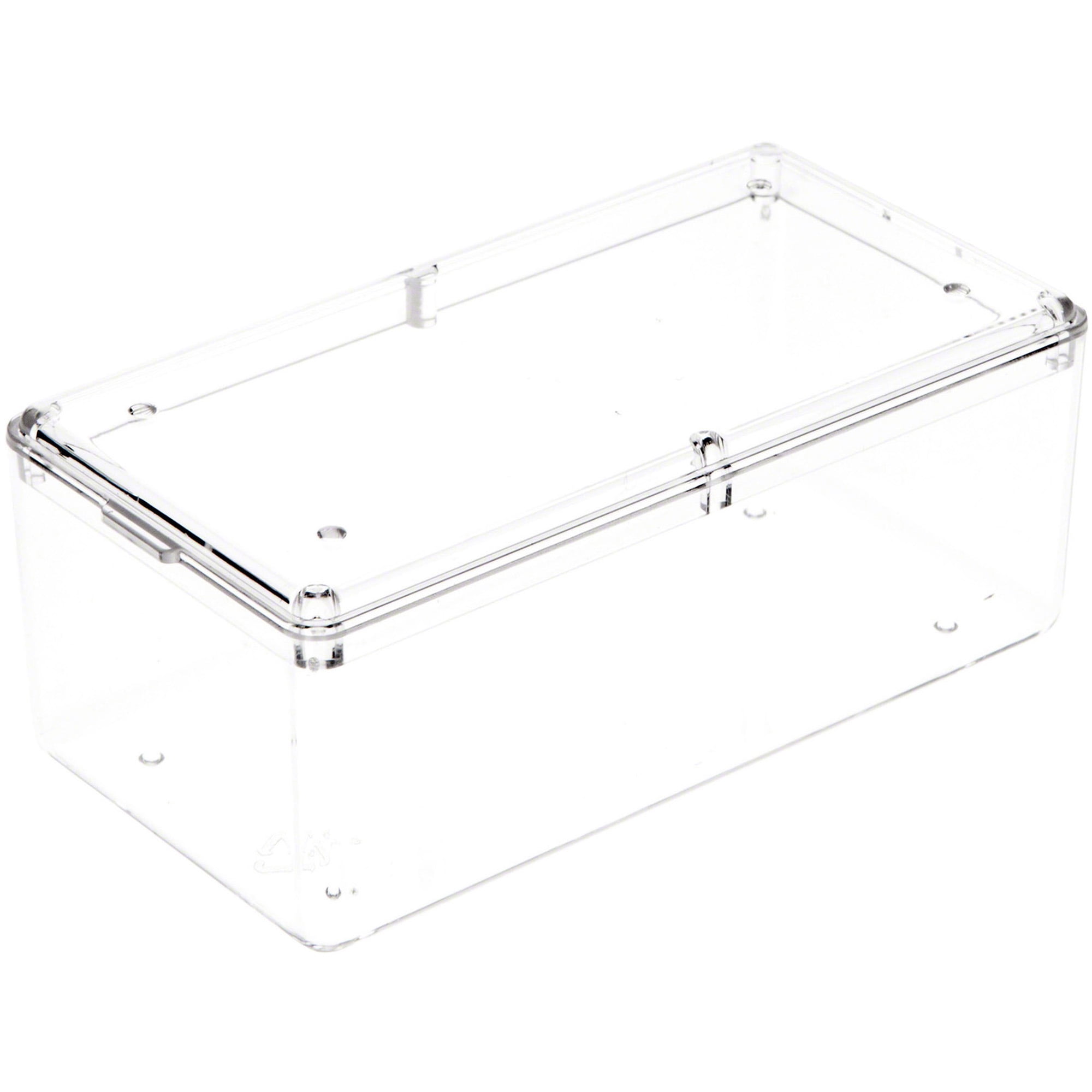 Pioneer Plastics 155C Clear Rectangular Plastic Container, 4.3125" W x ...