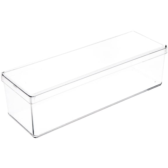 Pioneer Plastics 250C Clear Large Round Plastic Container, 9.9375" W x ...