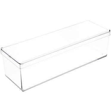 Pioneer Plastics 700C Clear Rectangular Plastic Container with Snap ...