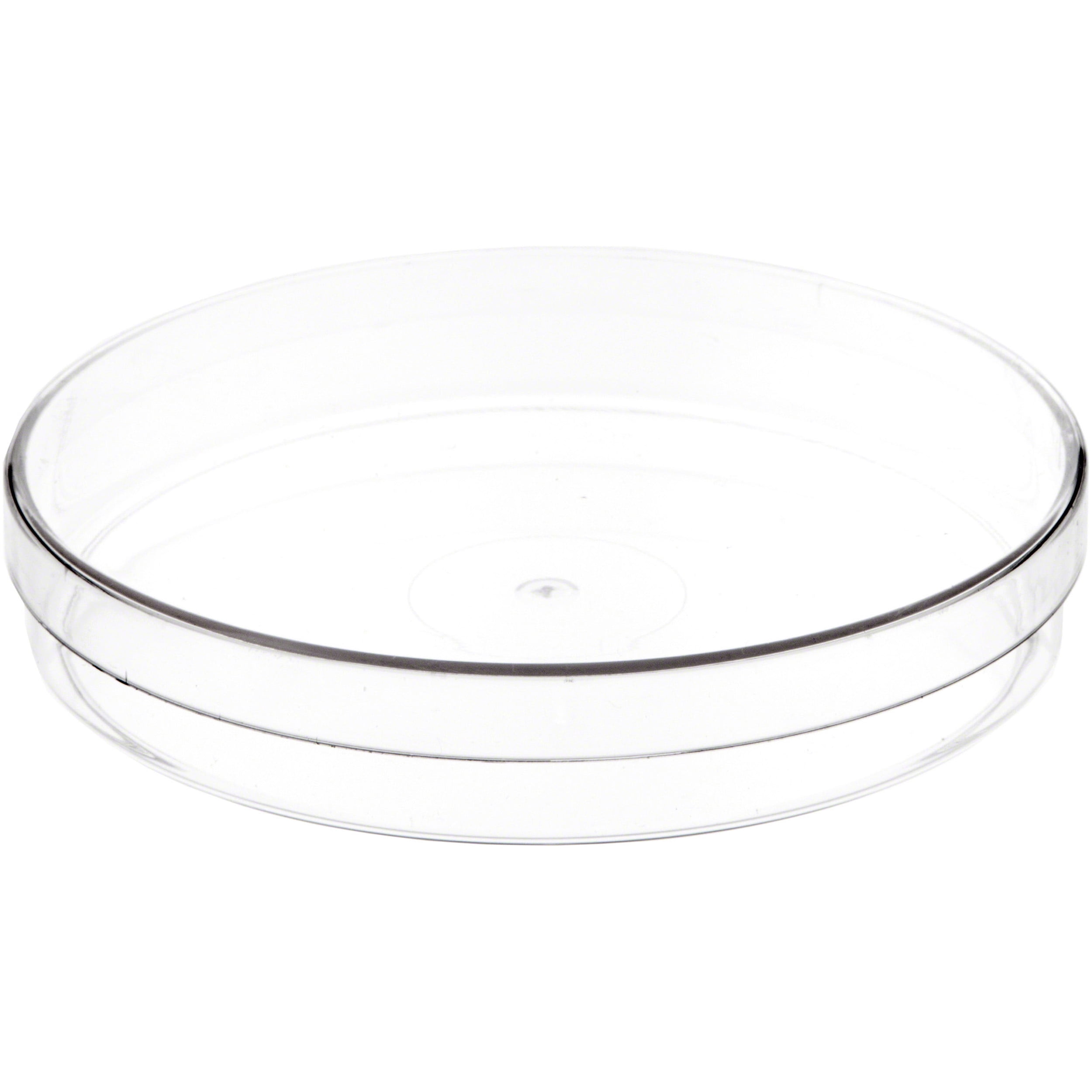 Pioneer Plastics 170C Clear Round Petri Dish Plastic Container, 6" W x ...