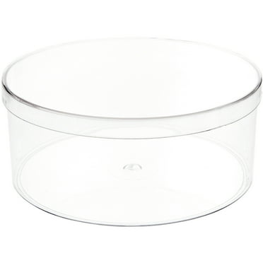 Pioneer Plastics 002C Clear Extra Small Round Plastic Container, 2" W x ...