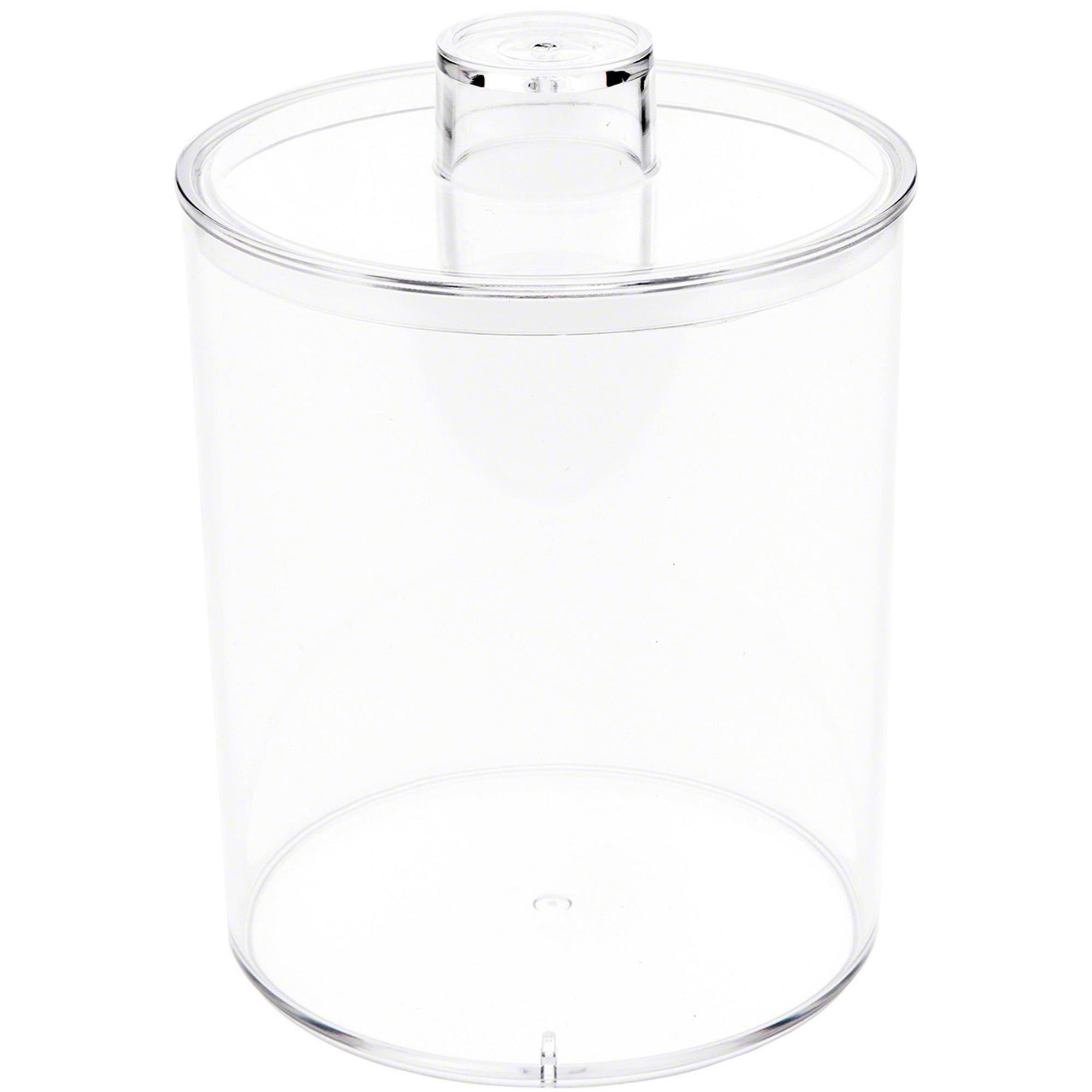 Pioneer Plastics 277C Clear Round Plastic Container with Lid, 4.0625" W ...