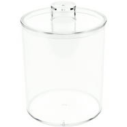 Pioneer Plastics 115C Clear Cylinder Plastic Container with Storage Lid ...