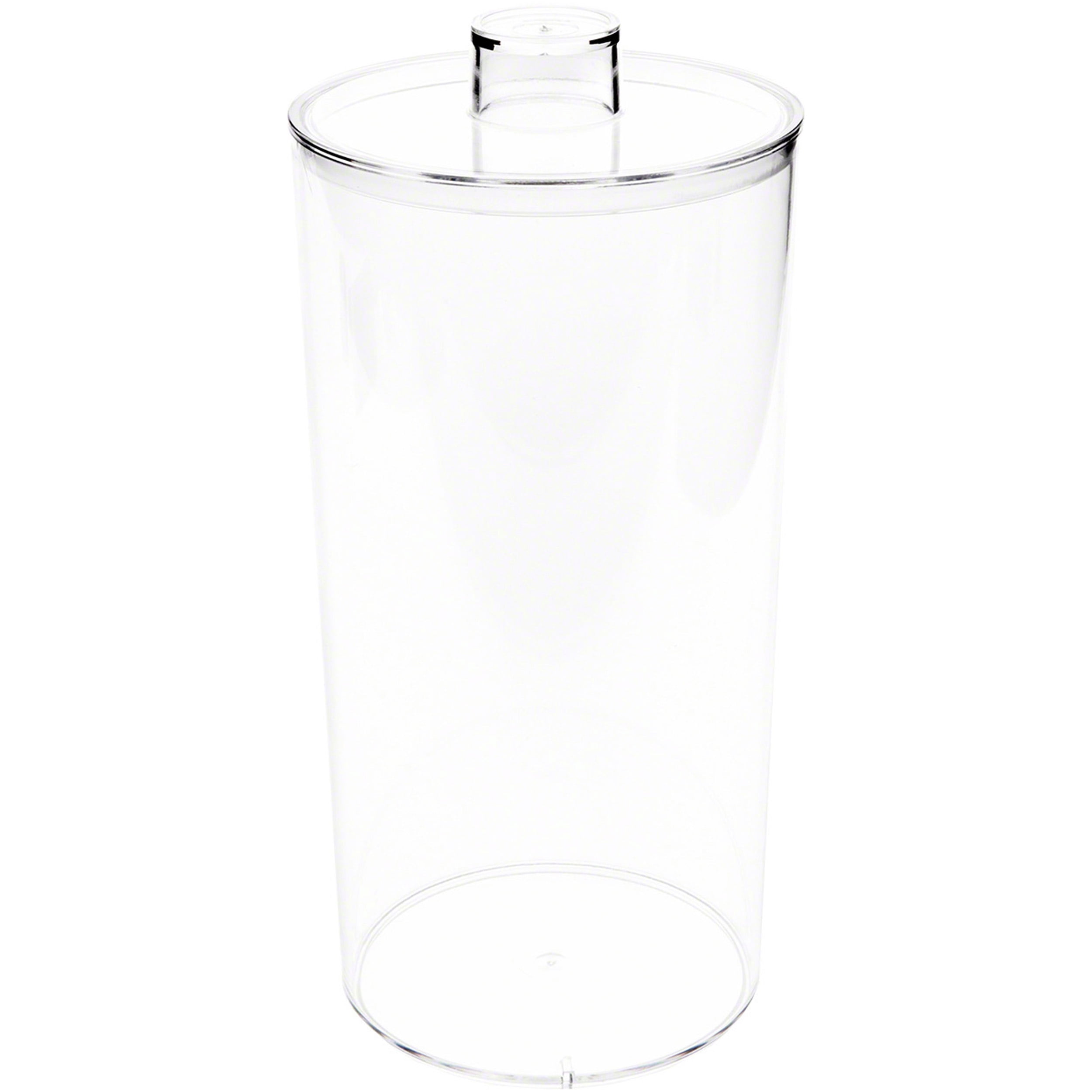 Pioneer Plastics 279C Clear Round Plastic Container with Lid, 4.0625" W ...