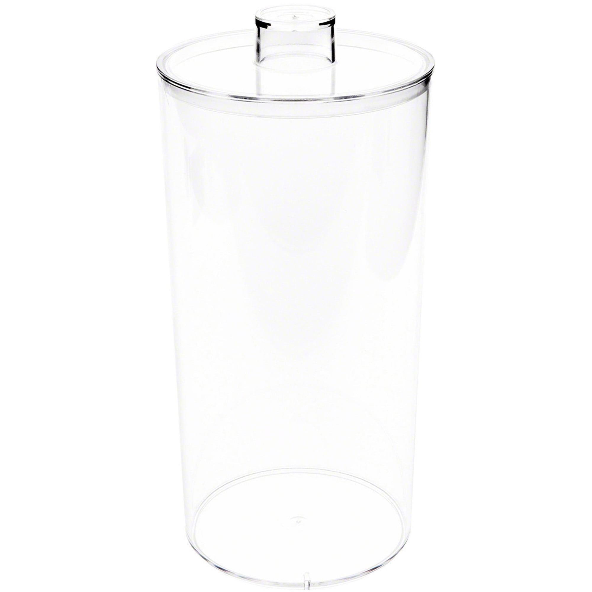Pioneer Plastics 279C Clear Round Plastic Container with Lid, 4.0625" W ...