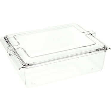 Pioneer Plastics 058C Clear Round Plastic Container, 4.375" W x 1.4375 ...