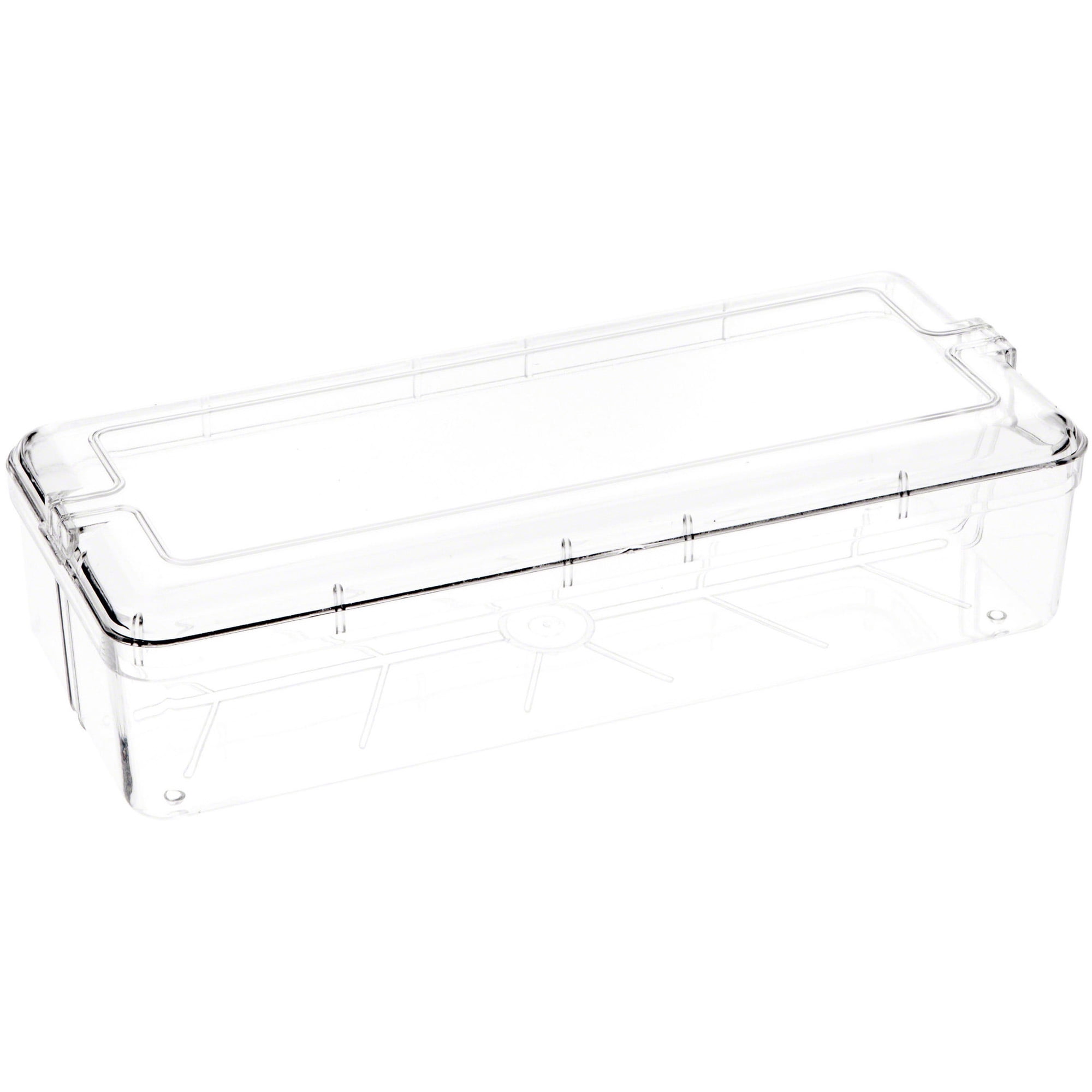 Pioneer Plastics 398C Clear Rectangular Plastic Container, 11.75" W x 4 ...