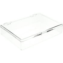 Pioneer Plastics 028C Clear Square Plastic Container, 3.75" W x 3.0625 ...