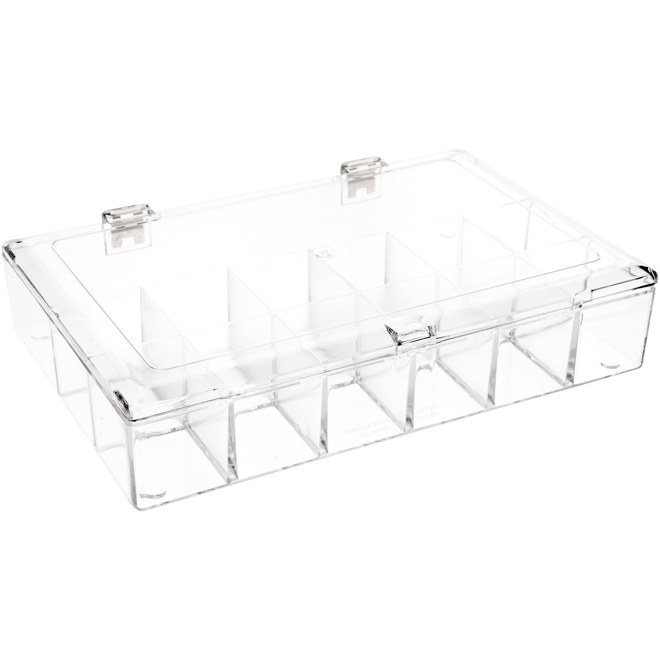 Pioneer Plastics 650C Clear Rectangular Plastic Hinged Divided ...