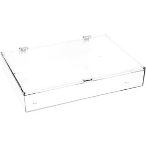 Pioneer Plastics 250C Clear Large Round Plastic Container, 9.9375" W x ...
