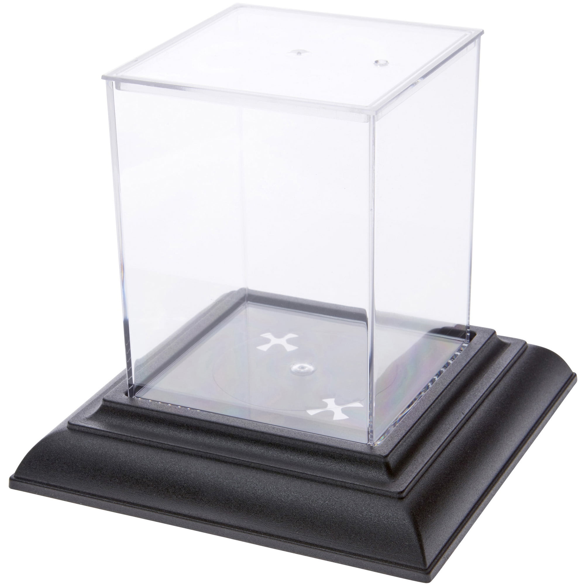 Pioneer Plastics Clear Square Plastic Desktop Aquarium with Base, 6.625 ...