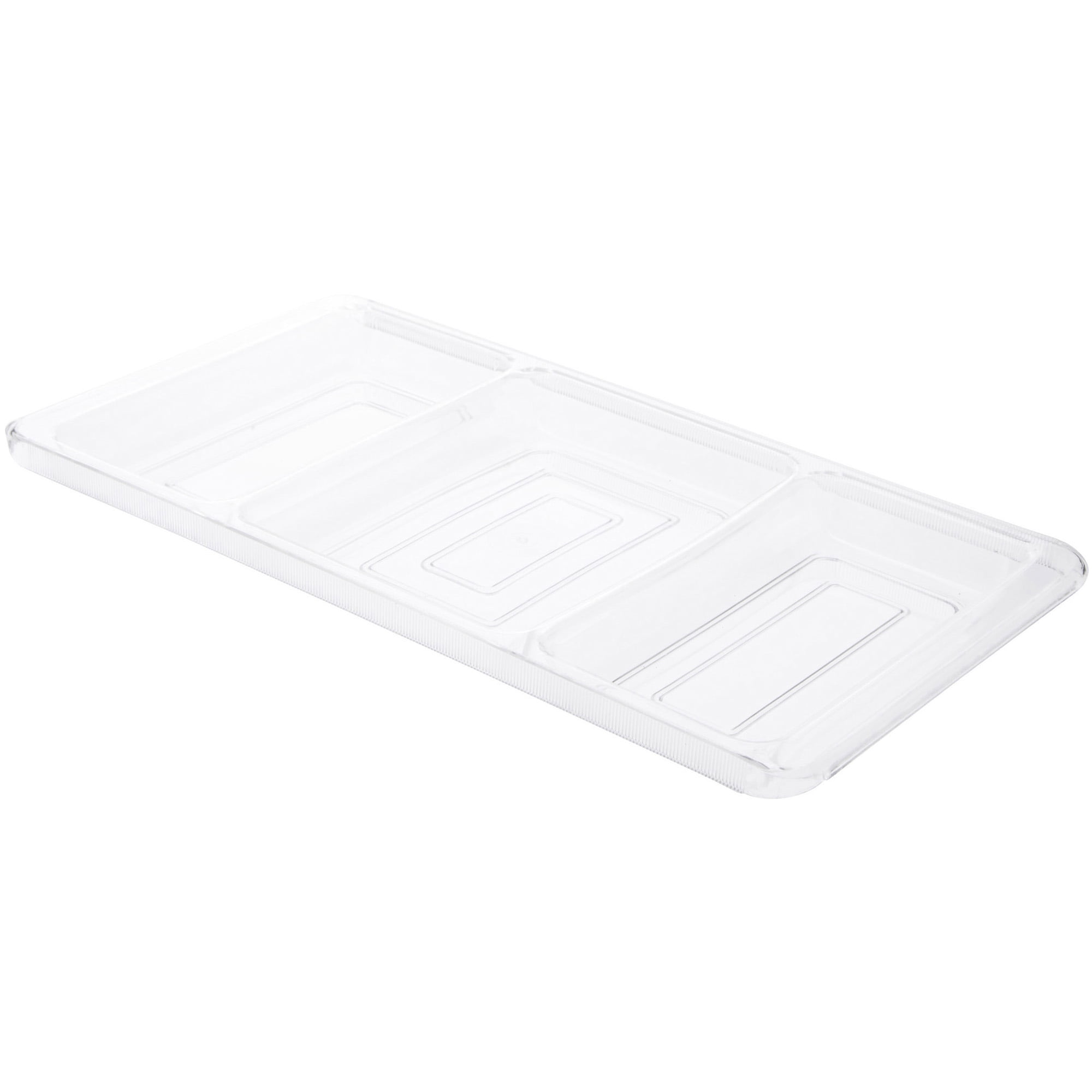 Pioneer Plastics TRAY Clear Candy Plastic Tray, 14.25" W x 7.125" D x 1 ...