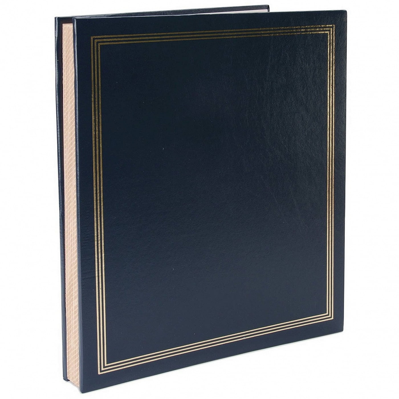 Pioneer Post Bound Album With Buff Pages 11.75"X14"-Navy Blue - Walmart.com