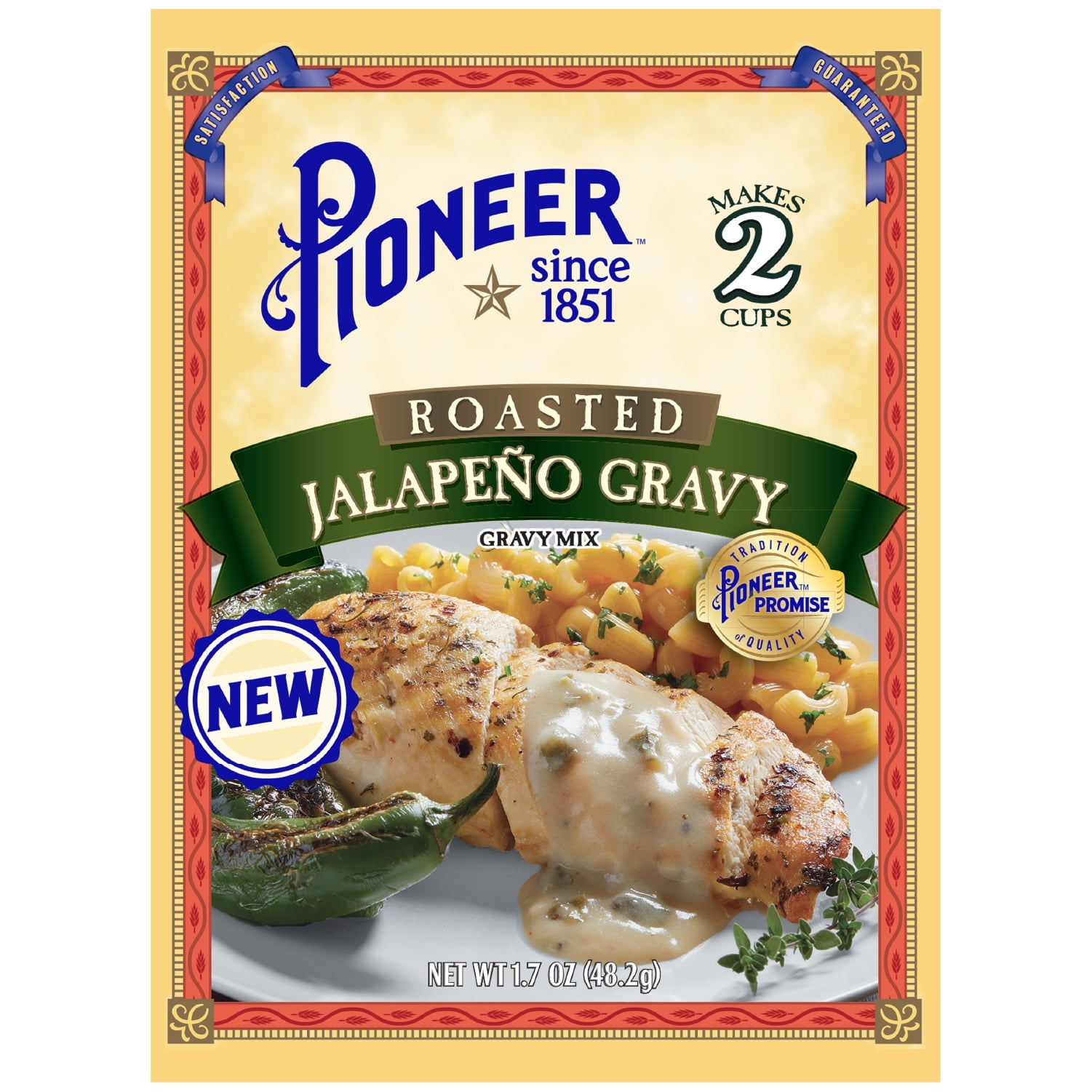 Pioneer Roasted Jalapeno Gravy Mix - Bold Seasoning Spice, Creamy ...