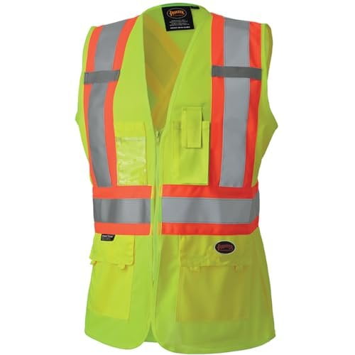 Pioneer Safety Vest for Women with Pockets - Hi-Vis Reflective Tape ...