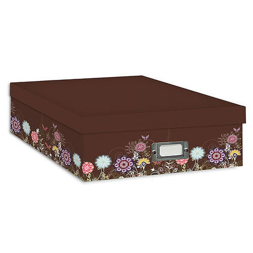 Pioneer Scrapbooking Storage Box (Printed Designs) Growing Flowers ...