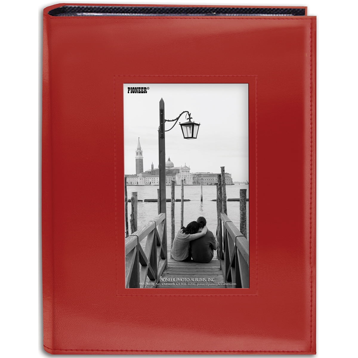 Pioneer Sewn Frame Photo Album, 7x9 Inches, Red, Holds 200 Photos ...