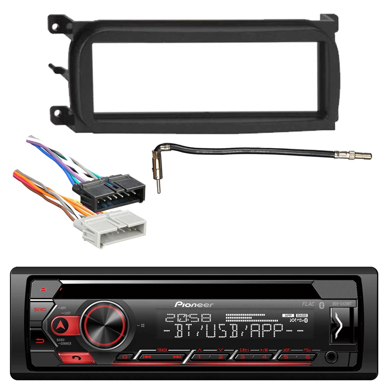 Pioneer Single-DIN CD Built-In Bluetooth Receiver w/ Pandora and ...