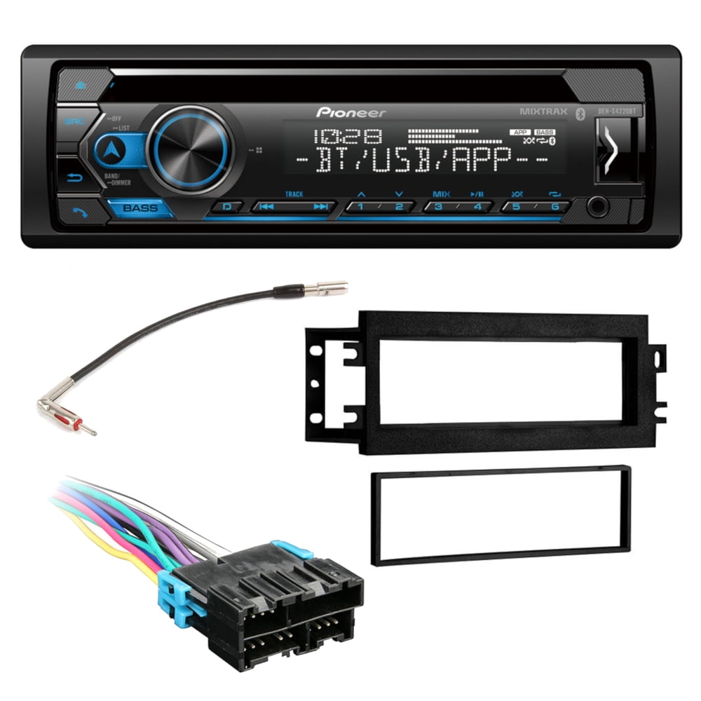 Pioneer Single DIN CD w/ Bluetooth Car Stereo Upgrade 1993-1996 Chevy Camaro Includes In-Dash ...