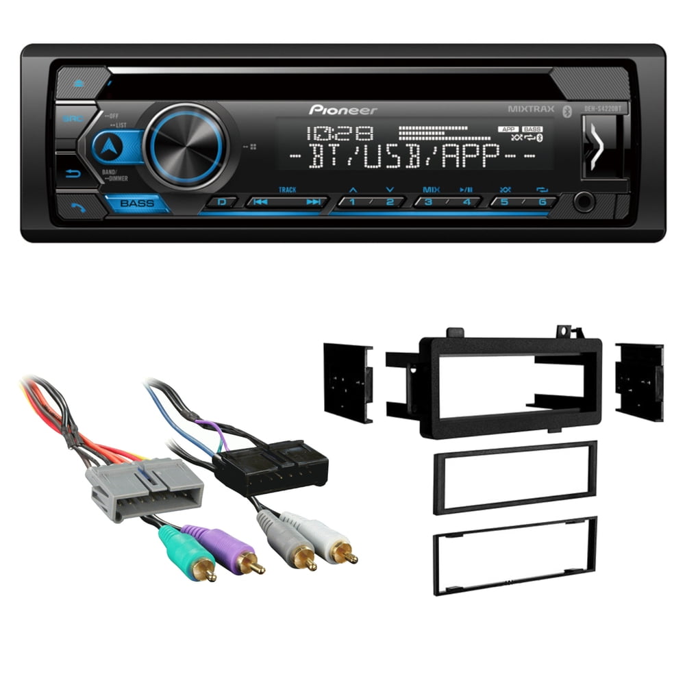 Pioneer Single DIN CD w/ Bluetooth Car Stereo Upgrade for 1994-2001 Dodge RAM1500 Includes In ...