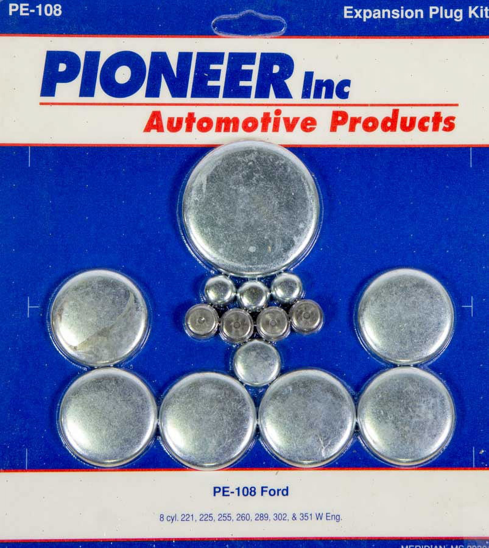 Pioneer Small Block Ford Steel Freeze Plug Kit P/N PE108 - Walmart.com