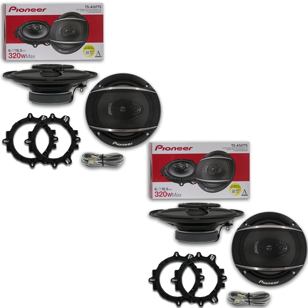 "Pioneer Component 6.5"" 3-Way Car Audio Coaxial Speakers, 320 Watts Max (Pair)" - Walmart.com