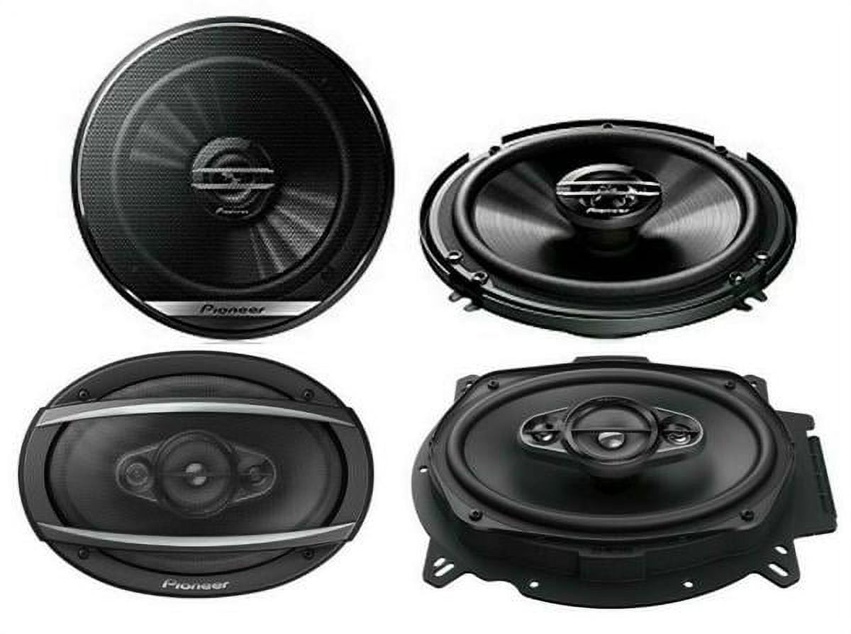 Pioneer TS-A6960F 450W 6"x9" Speakers + TS-A1370F 5 1/4" 3-Way Coaxial Speaker System 300w ...