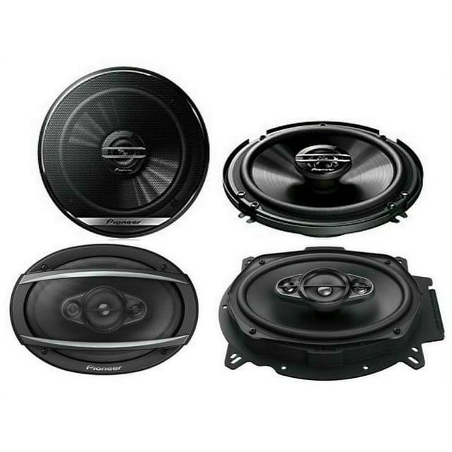 Pioneer TS-A6960F 450W 6"x9" Speakers + TS-A1370F 5 1/4" 3-Way Coaxial Speaker System 300w ...