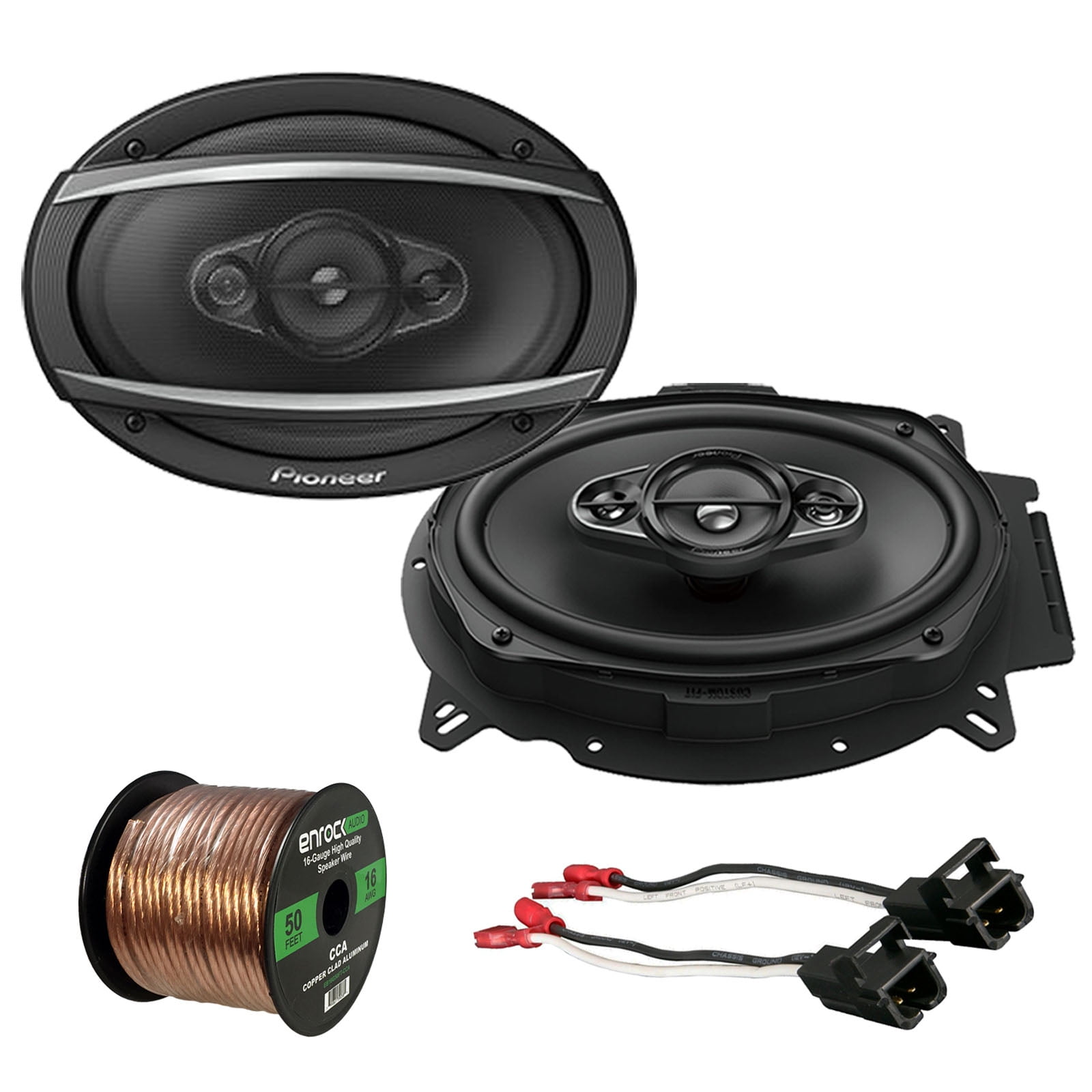 Pioneer TS-A6960F 3-Way 420W Car Speaker, Black, 6"x9", 2 Count - Walmart.com