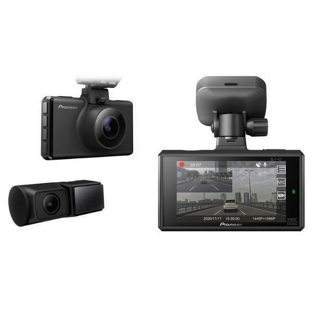 Pioneer VREC-DH300D 2-Channel Dual Car Video Cam Dash System, 1440p ...