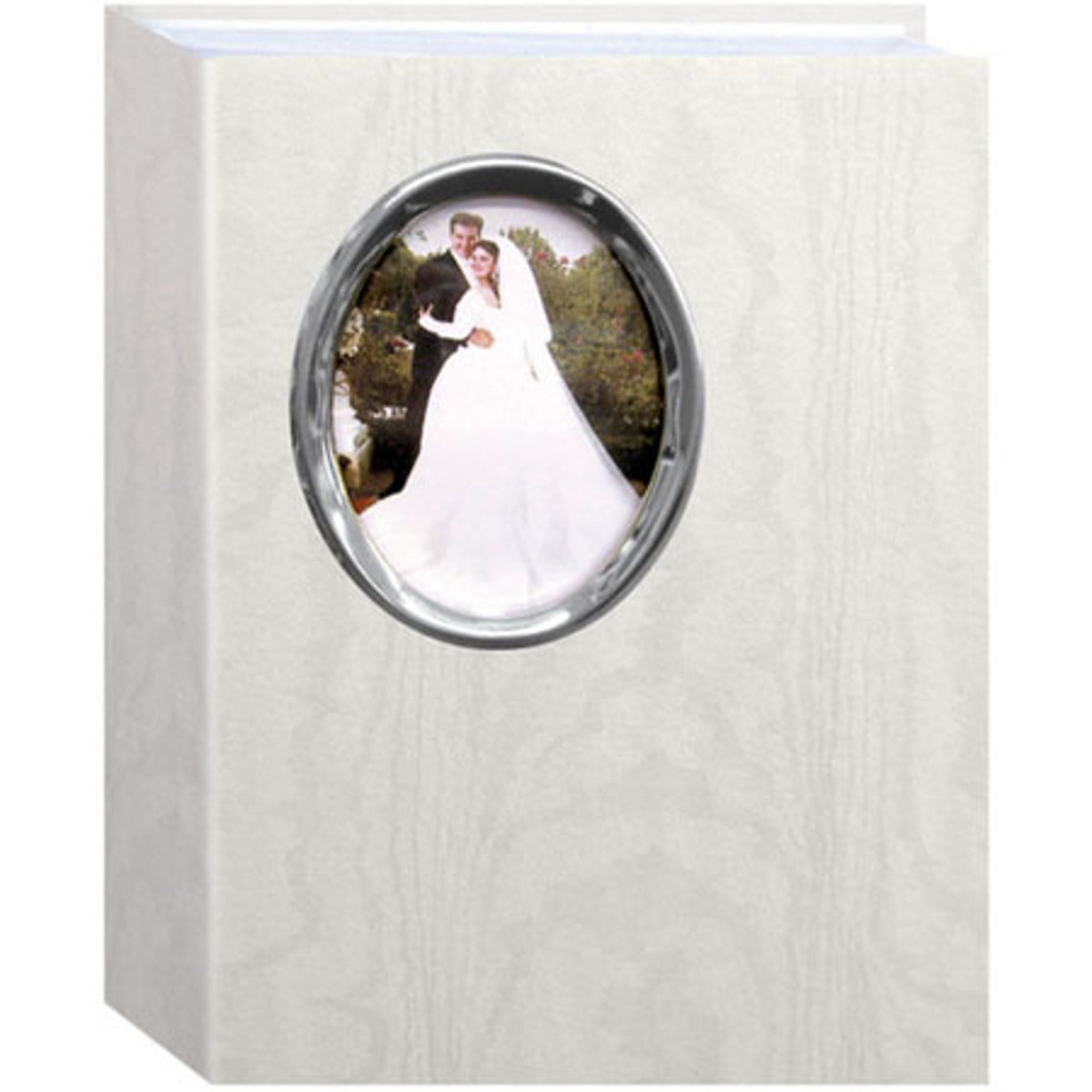 Pioneer Photo Album WAF-46, Bound Wedding Photo Album White with Silver ...