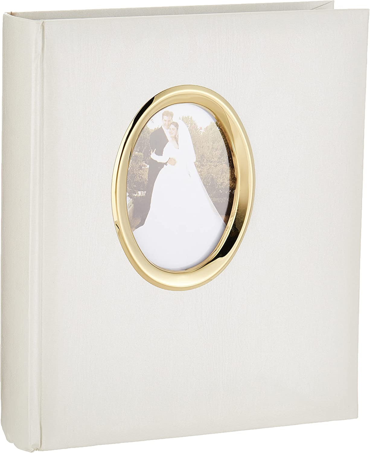 Pioneer WAF-46 Book-Bound Wedding Album: Gold Oval Frame, 4x6-Inch ...