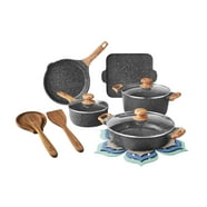 Mueller UltraClad Sapphire Pots and Pans Set Nonstick, 14 Piece ...