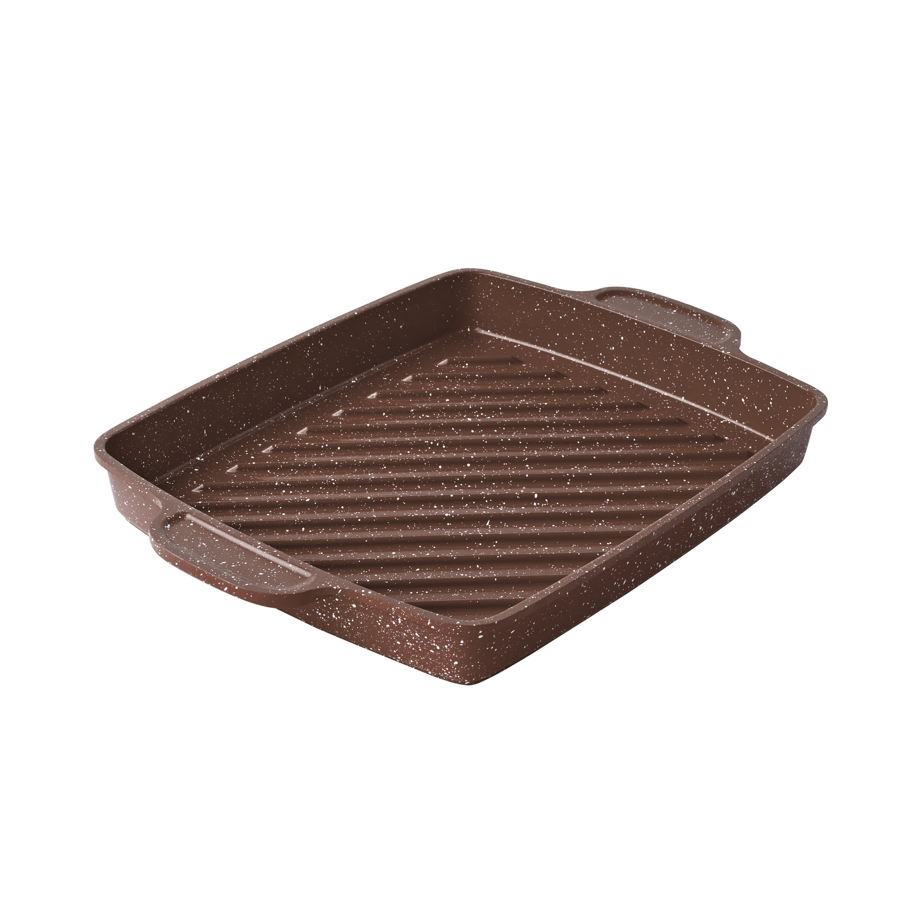 The Pioneer Woman Brown Speckle Cowboy Cast Aluminum Grill Pan, 10" x ...