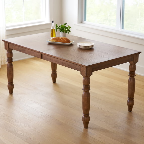 The Pioneer Woman Harper Extendable Wood Dining Table, Homestead Brown ...
