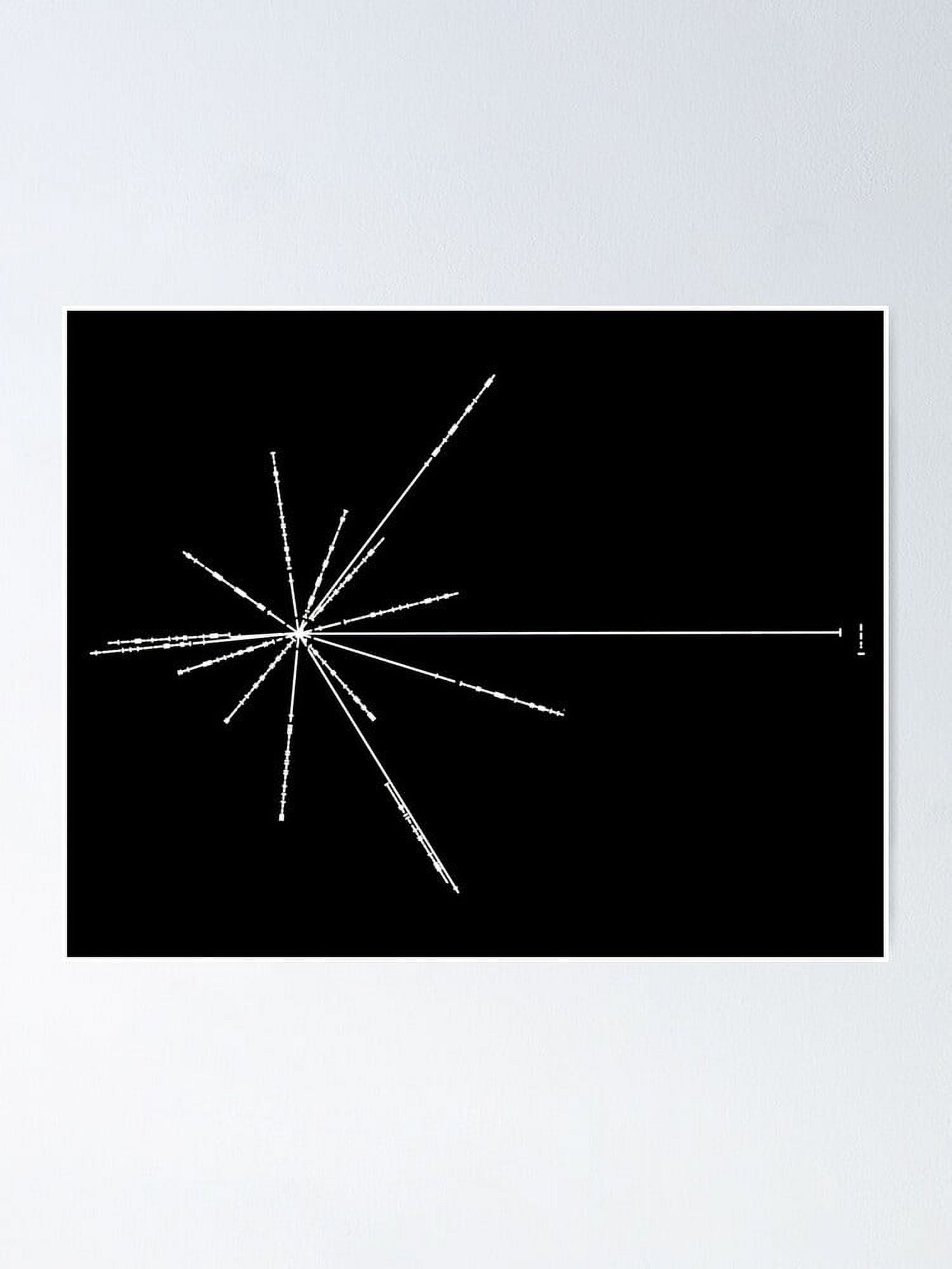 Pioneer plaque pulsar map Modern Art Decor Unframe - Walmart.com