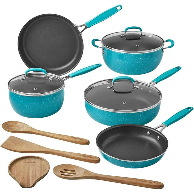 The Pioneers Womans Frontier Speckle 12-Piece Nonstick Aluminum ...