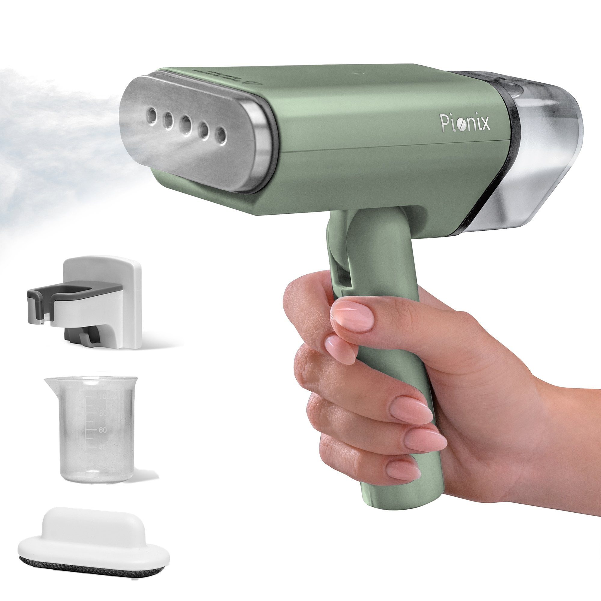 Pionix Handheld Garment Steamer - Foldable Handheld Steamer Clothes, 2 ...