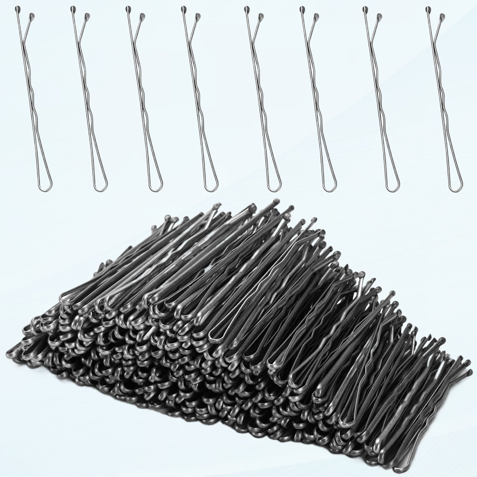 Pionnaí Bobby Gruaige 800 Pcs, Bioráin Gruaige 2 Orlach Dubh le Bosca ...