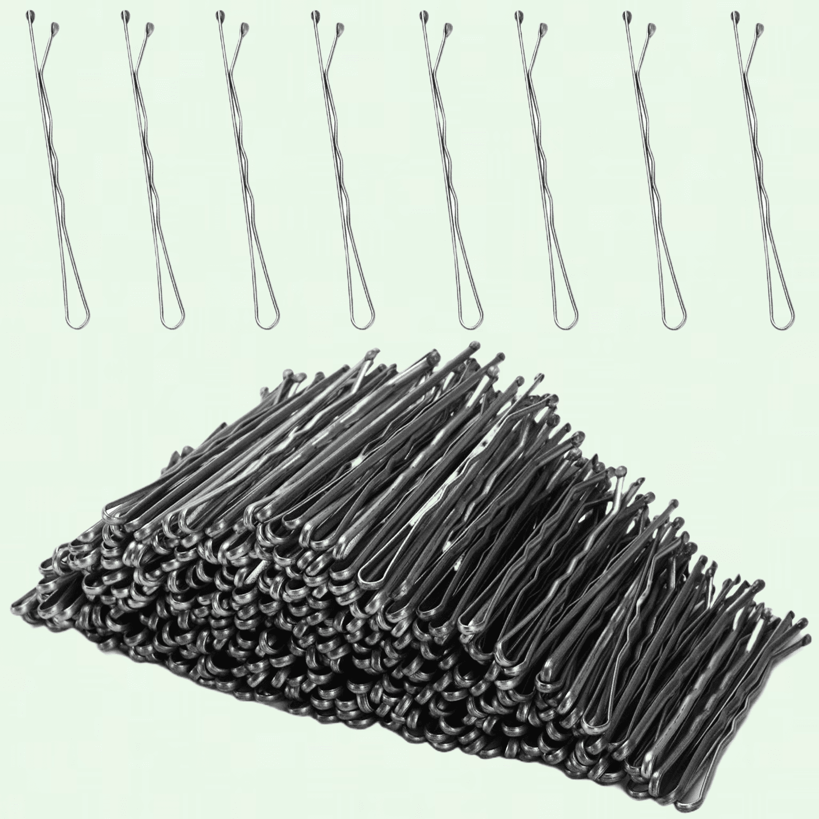 Pionnaí Bobby Gruaige 800 Pcs, Bioráin Gruaige 2 Orlach Dubh le Bosca ...
